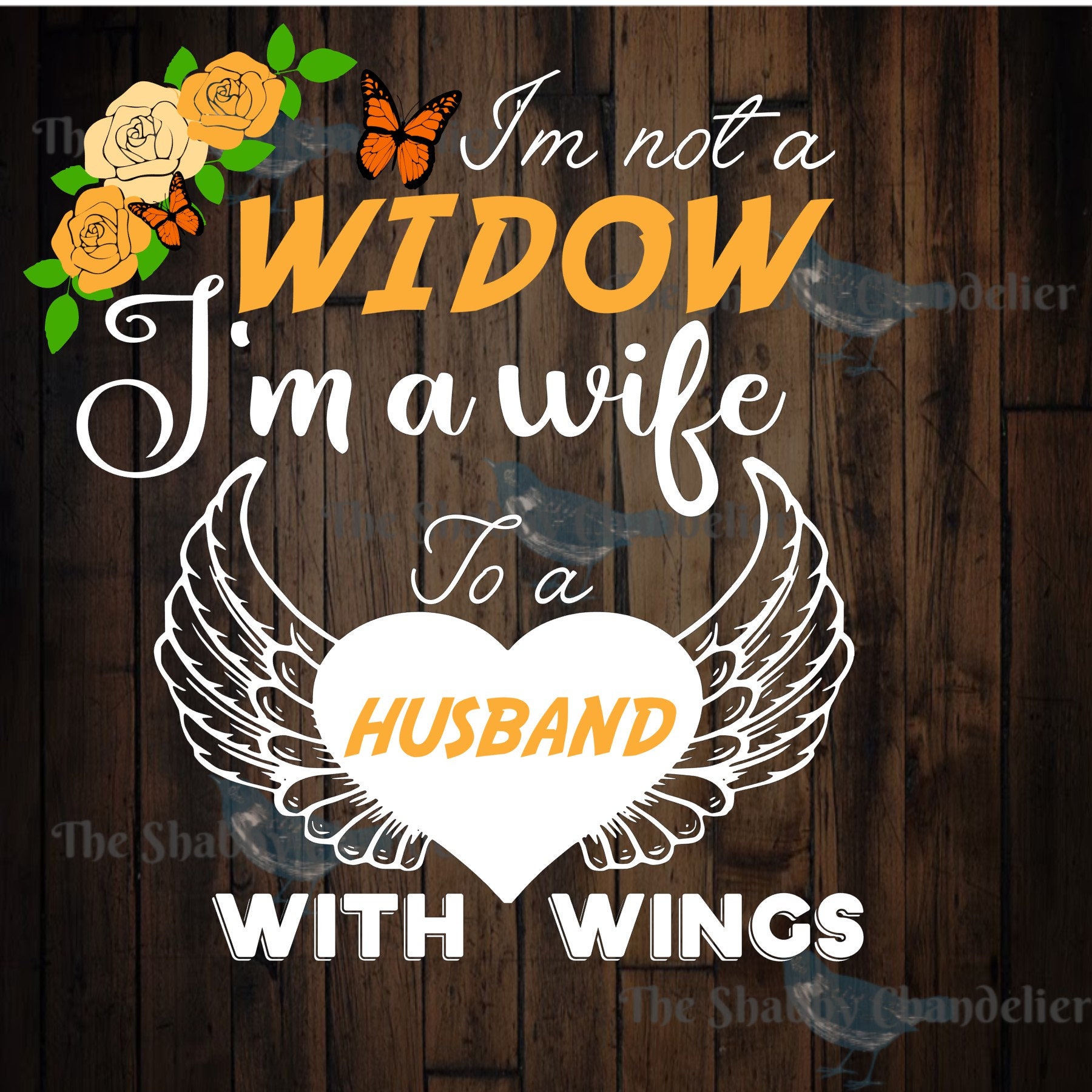 I Am Not a Widow I Am a Wife to a Husband With Wings - Etsy