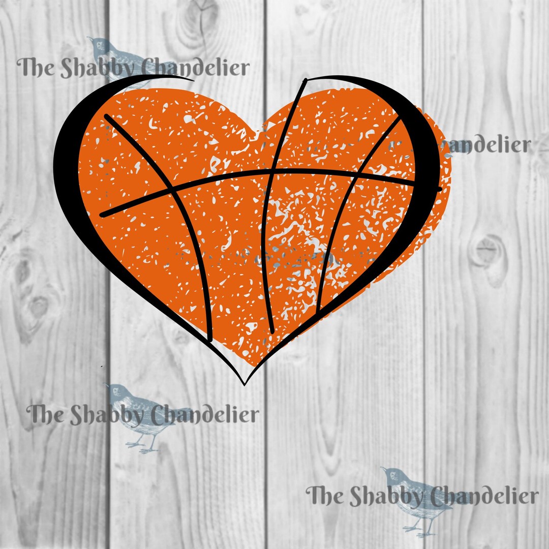 Basketball Heart - Etsy