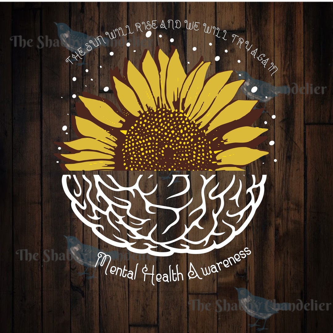 Mental Health Awareness Sunflower - Etsy