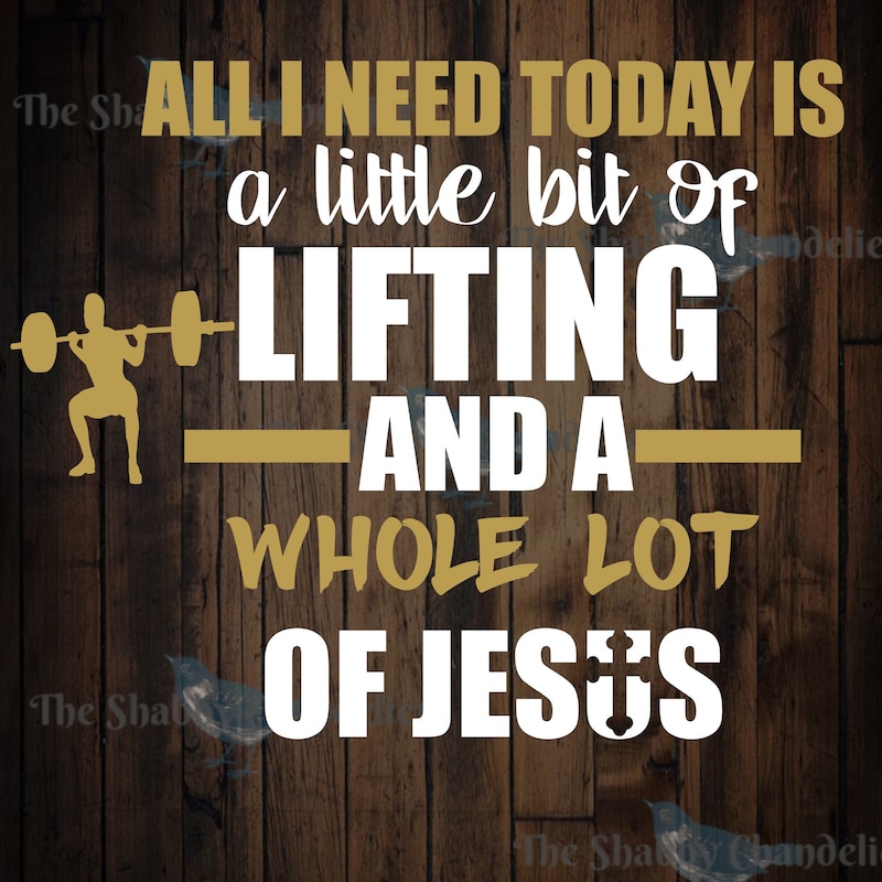 Jesus Lifting Weights Svg - Etsy