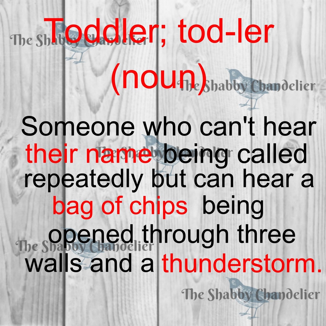 Toddler Definition, Funny - Etsy