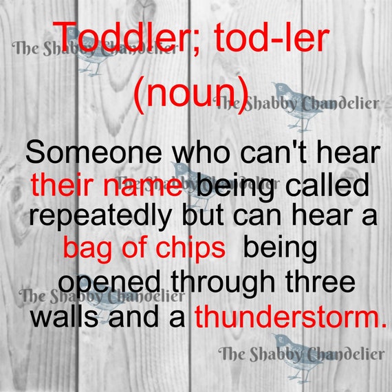 Toddler Definition Funny | Etsy