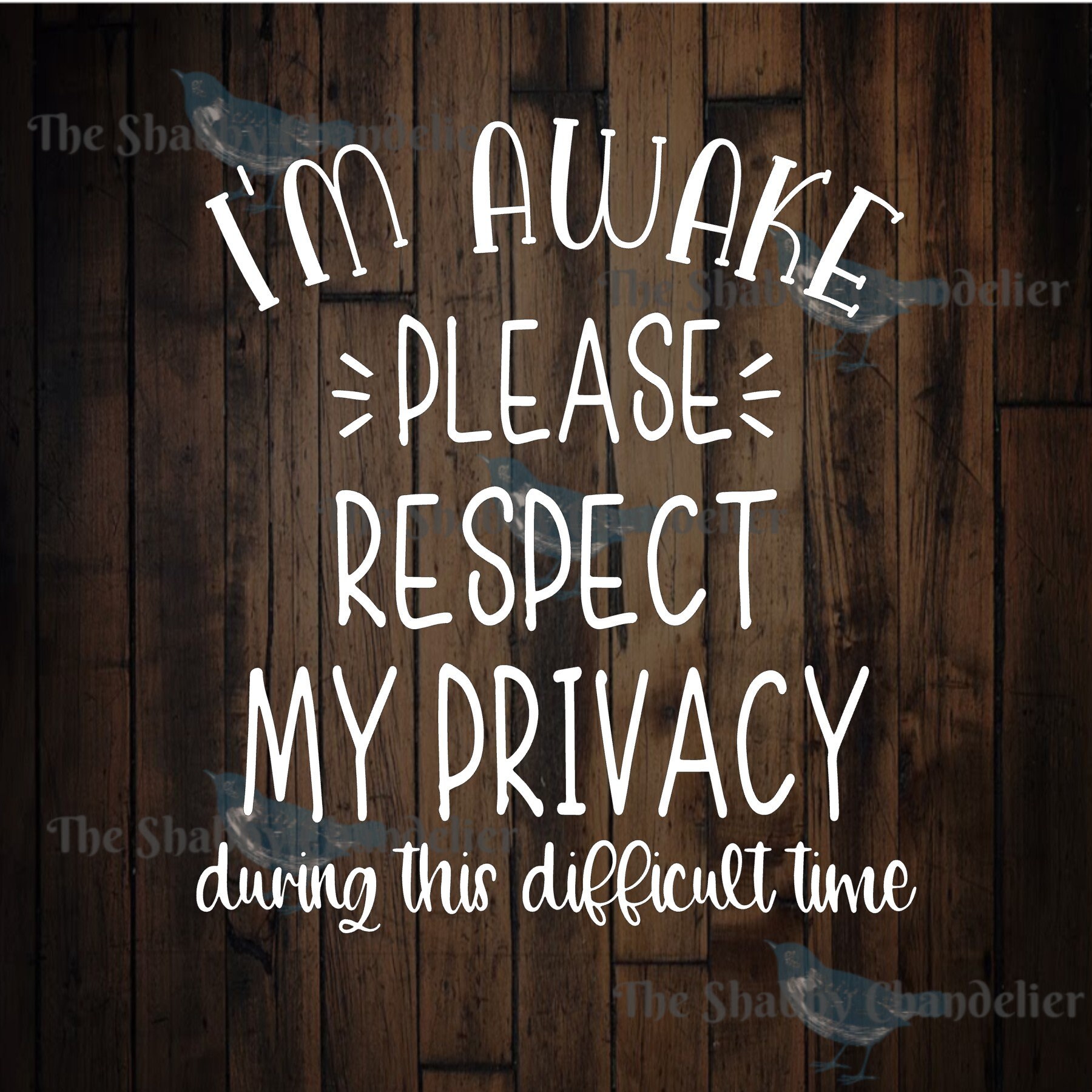 I'm Awake Please Respect My Privacy During This Difficult - Etsy