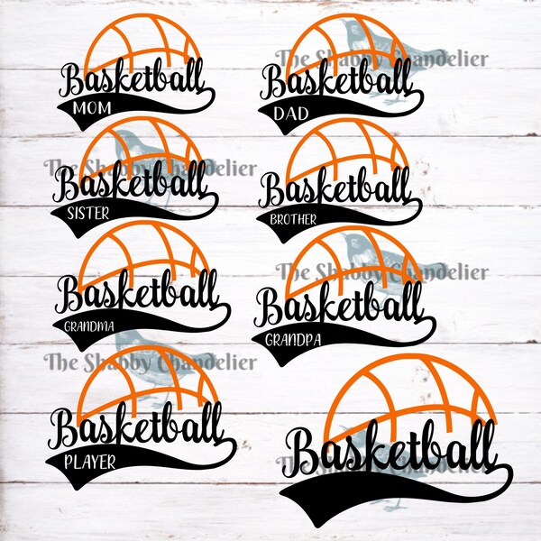 Basketball Family Clip Art - Etsy