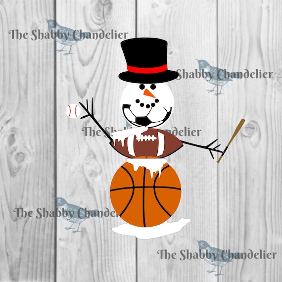 Sports Snowman | Etsy