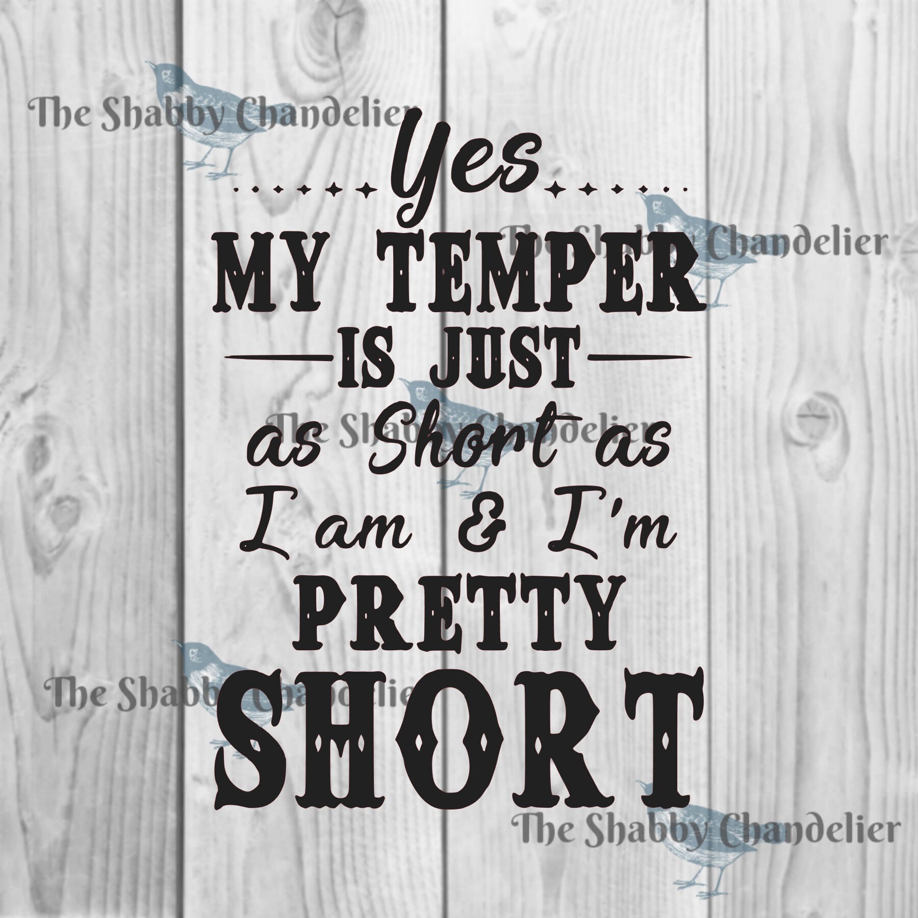 Short Temper - Etsy