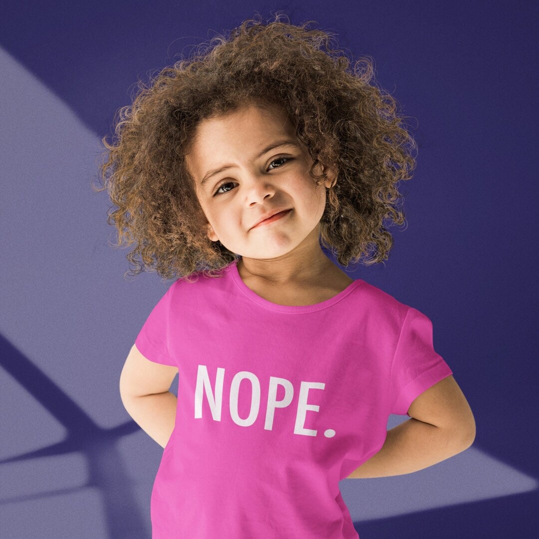 Camiseta para niños NOPE camiseta divertida camiseta Nope - Etsy México