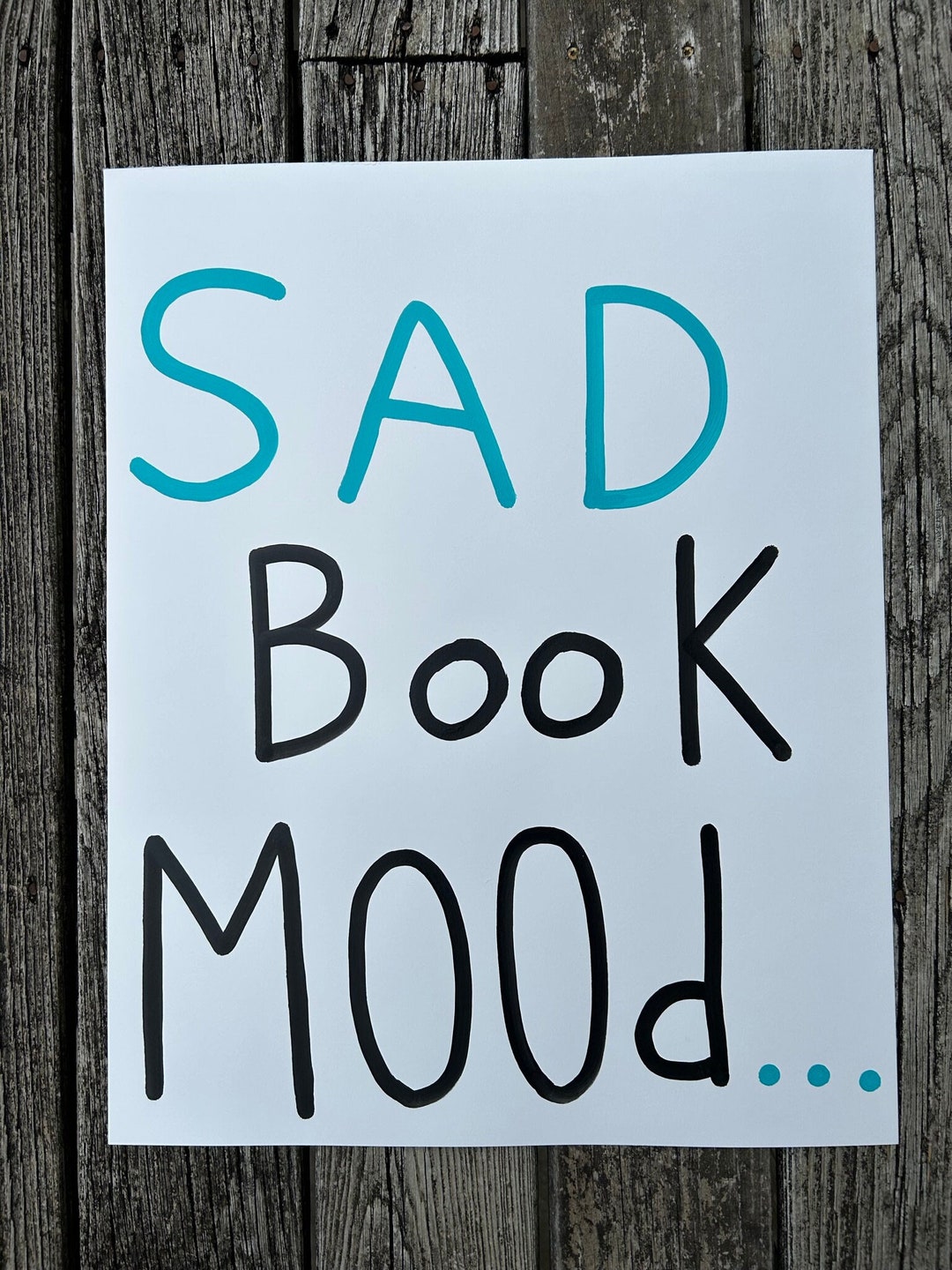 Word Painting: Sad Book Mood - Etsy