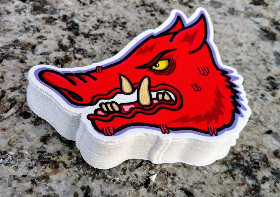 Angry RAZORBACK - Etsy