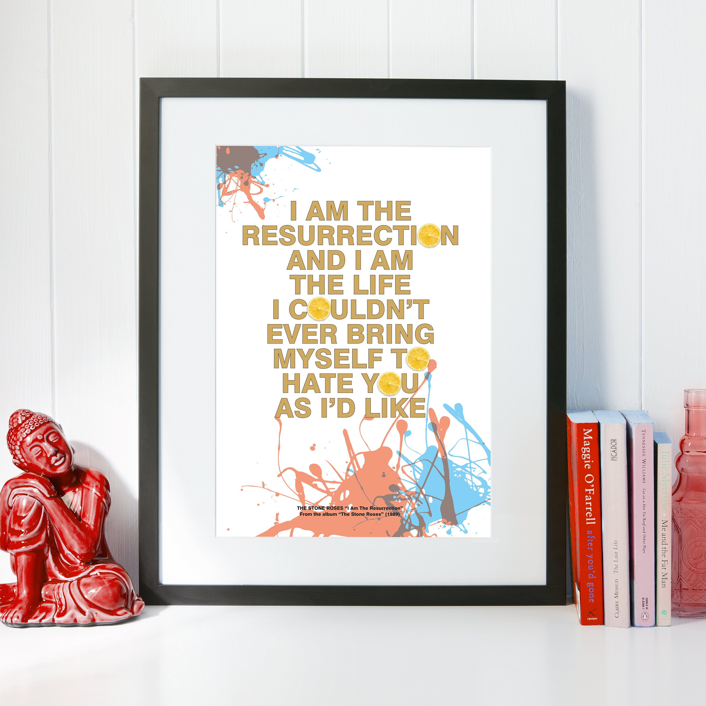 Stone Roses, I Am the Resurrection, Lyrics, Print, Poster, Graphics ...