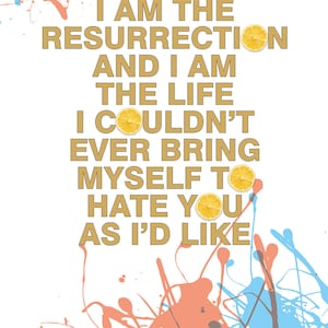 Stone Roses, I Am the Resurrection, Lyrics, Print, Poster, Graphics ...
