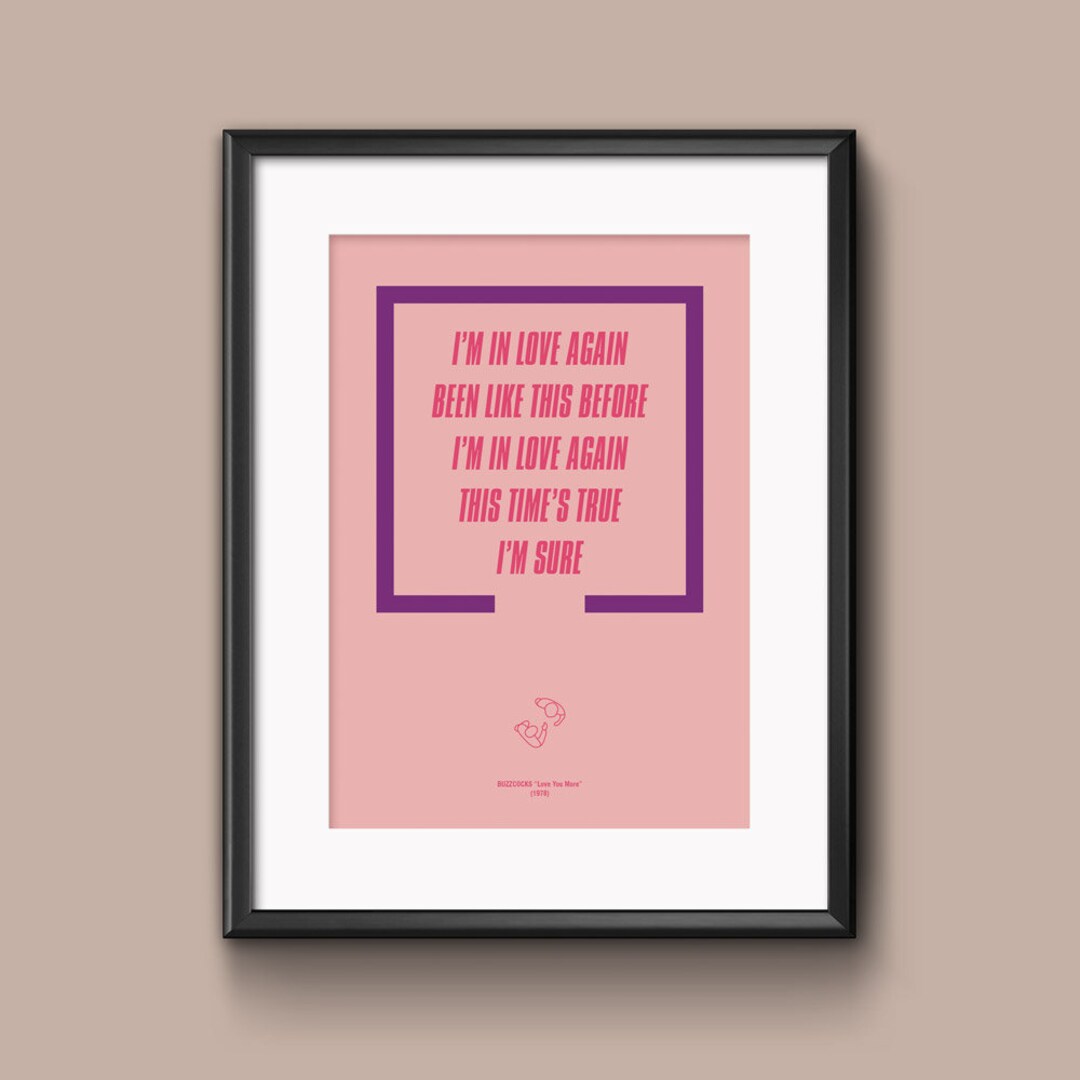 Buzzcocks, Lyrics, Art Print, Poster, Artwork, Graphics, Graphic Art ...