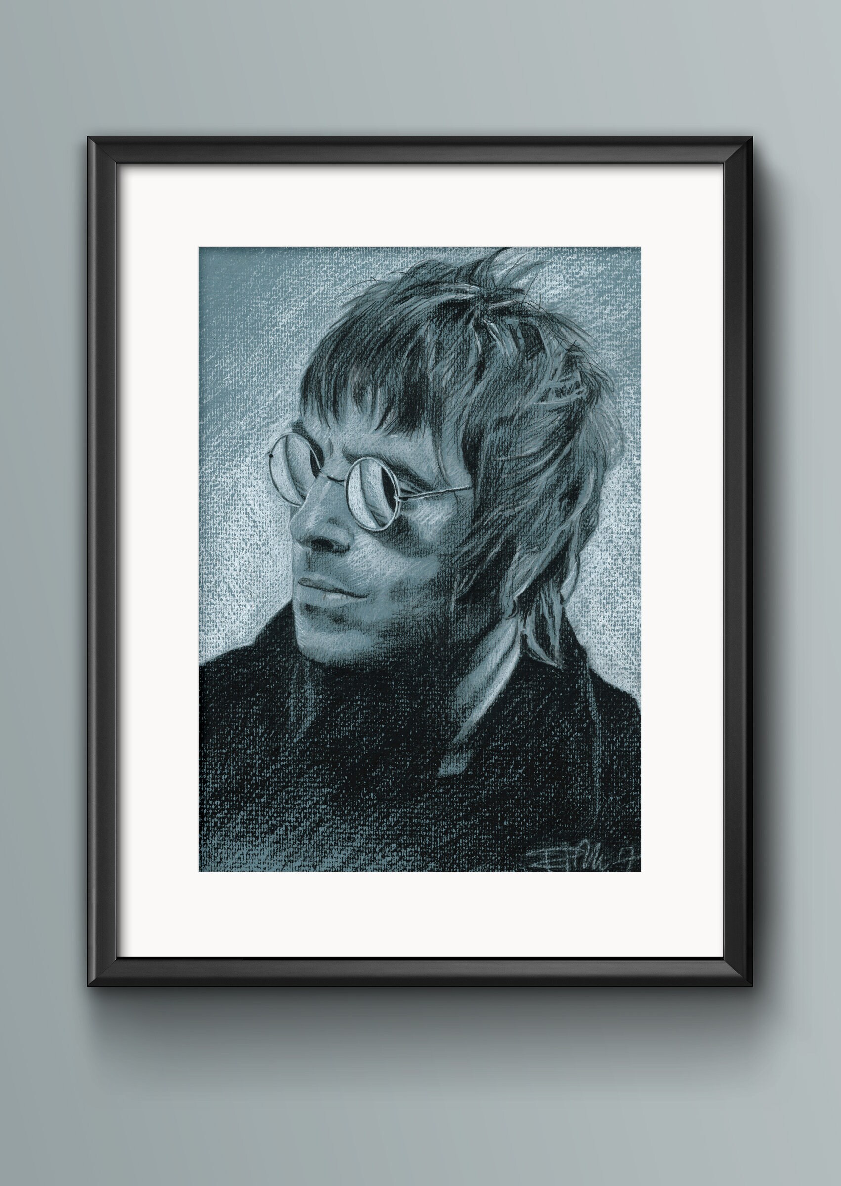 Liam Gallagher, Oasis, Art Print, Drawing, Portrait, Artwork, Giclée ...