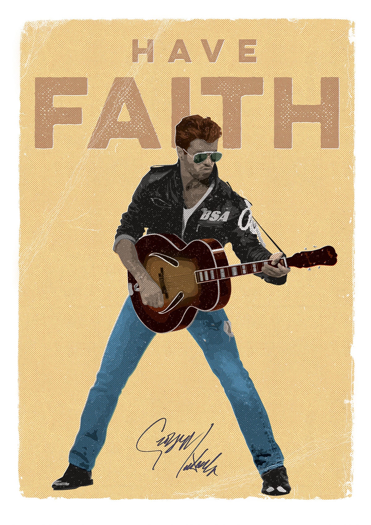 George Michael Art Print Poster Artwork Graphics Graphic - Etsy