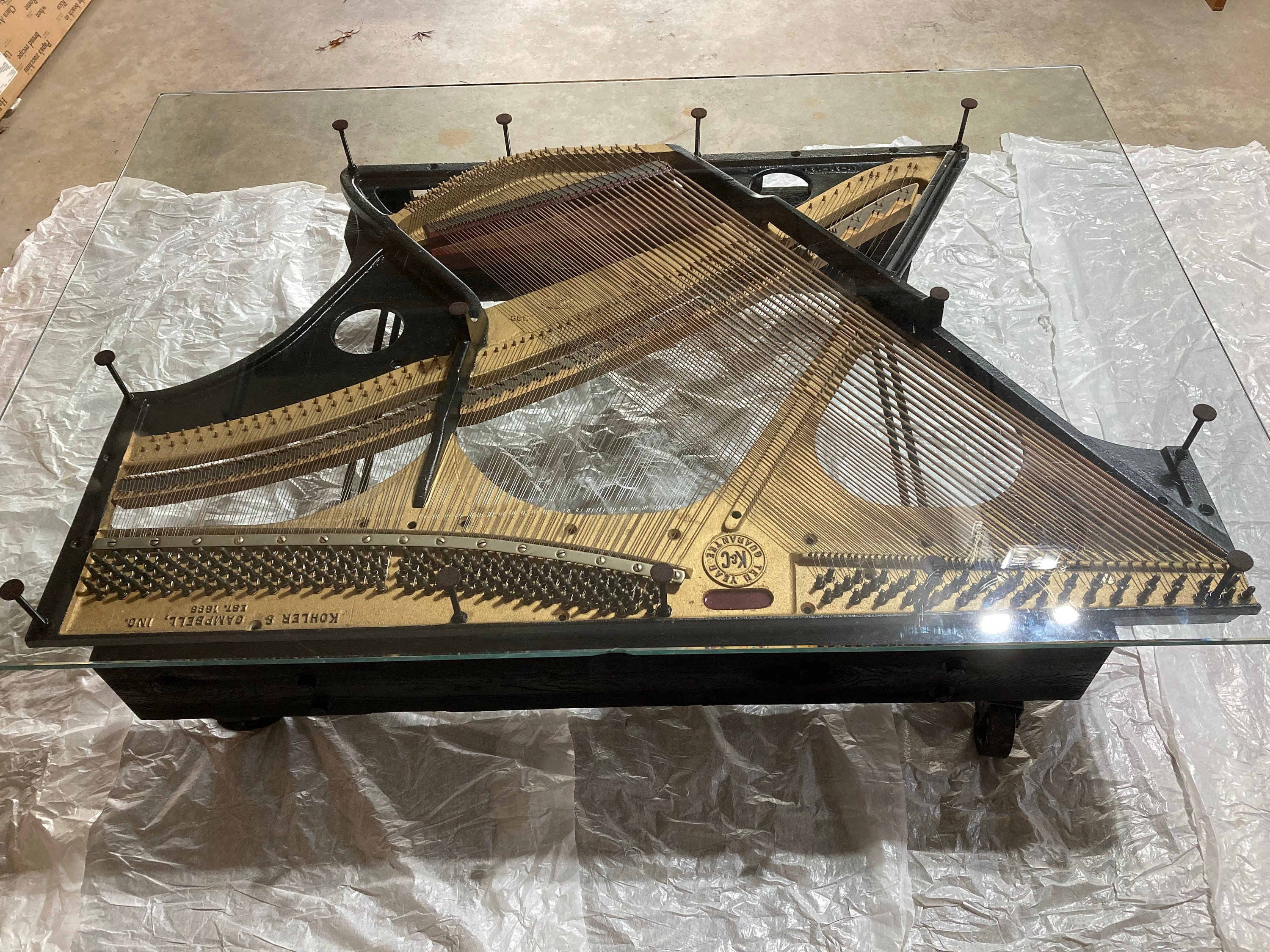 Piano Harp Coffee Table, Modern Decor Table - Etsy