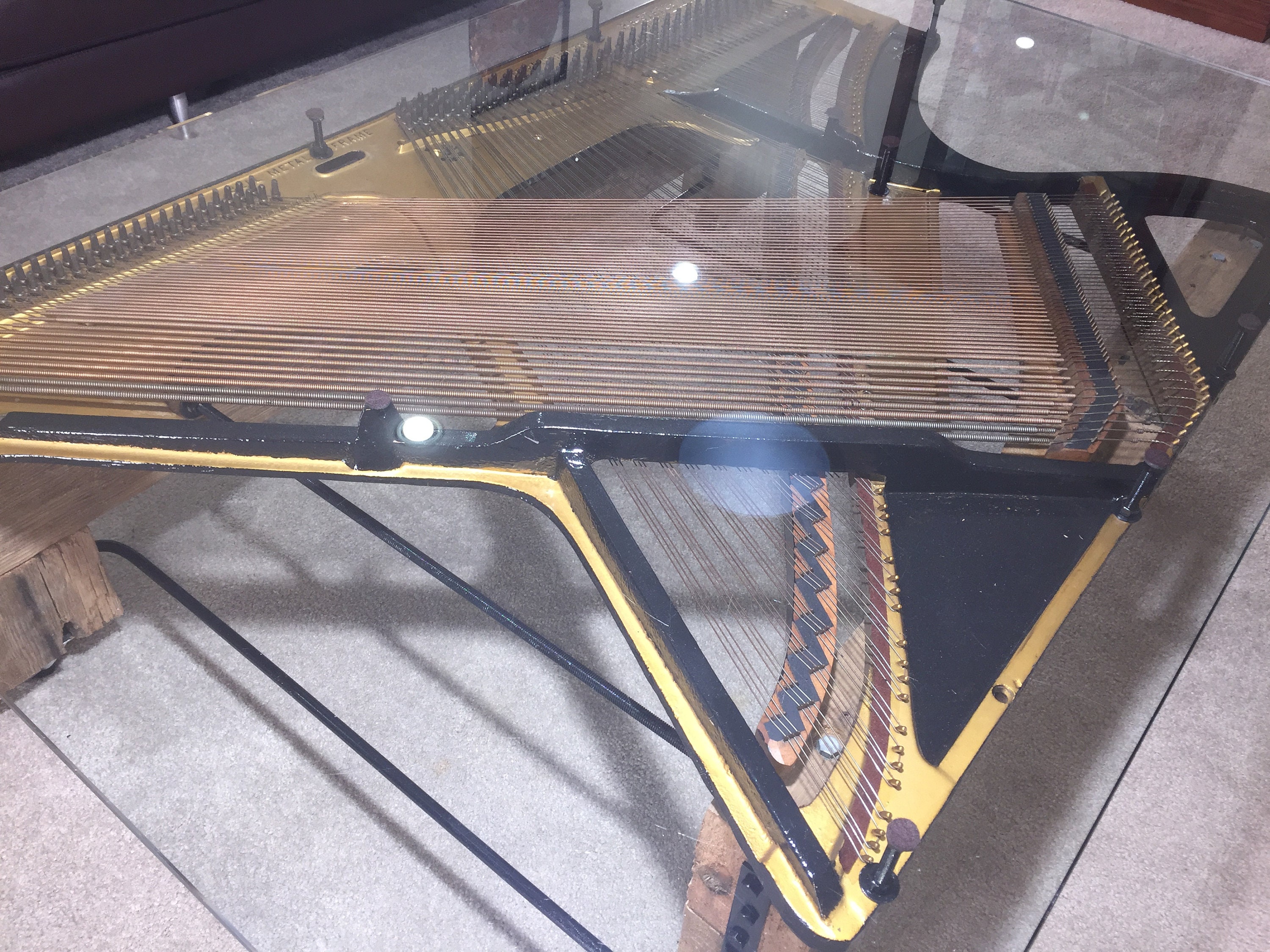 Piano Harp Coffee Table Modern Decor Table | Etsy