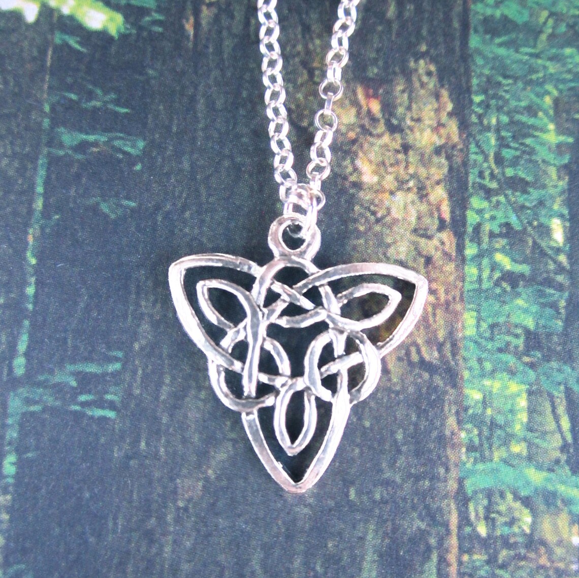 Trinity Knot Necklace Unique Celtic Necklace .925 Sterling - Etsy