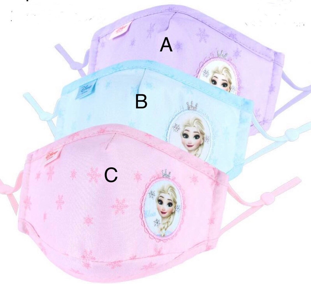 Kids Face Mask 3 Layer Disney Frozen Elsa.reusable ,breathable ...