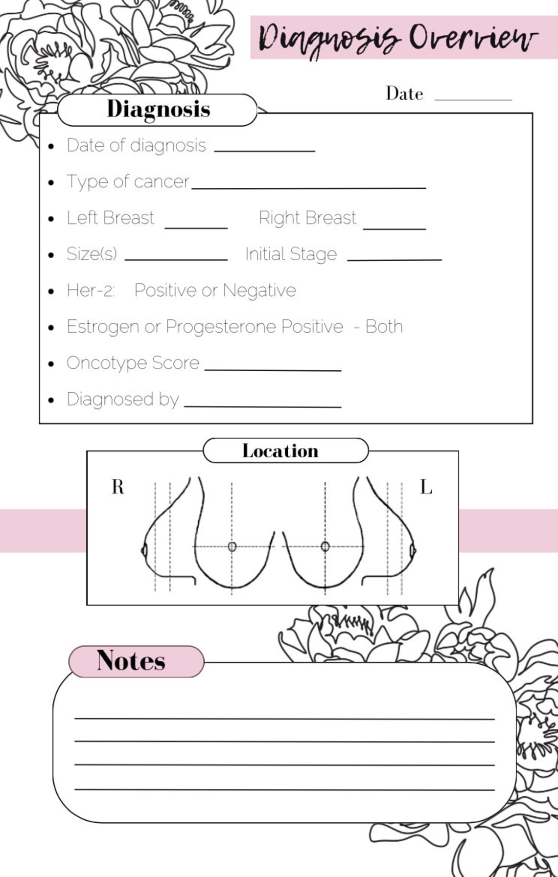 Breast Cancer Recovery Journal: A Guided Journey of Healing and ...