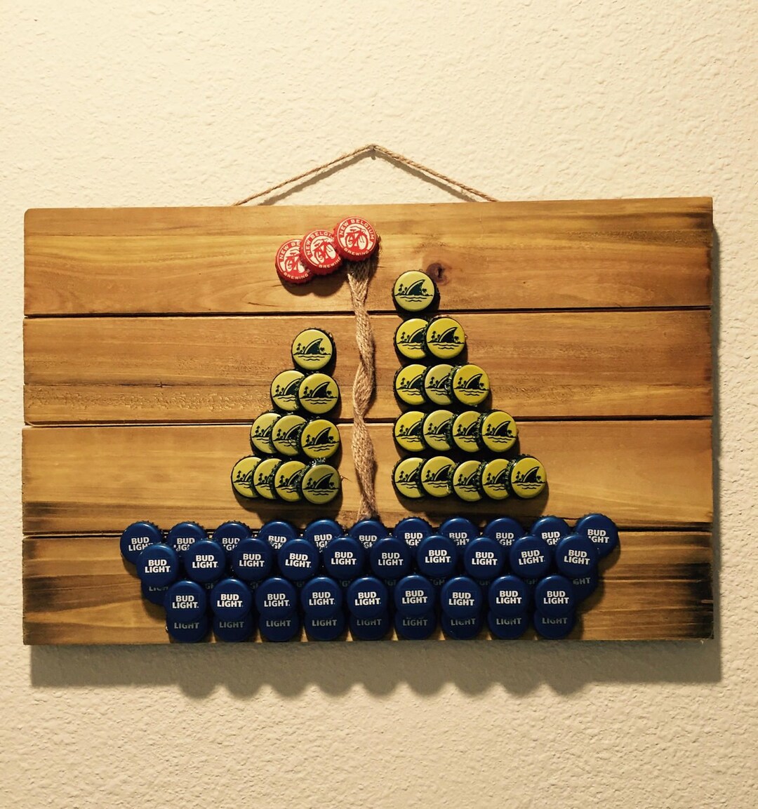 Bottlecap Sailboat - Etsy