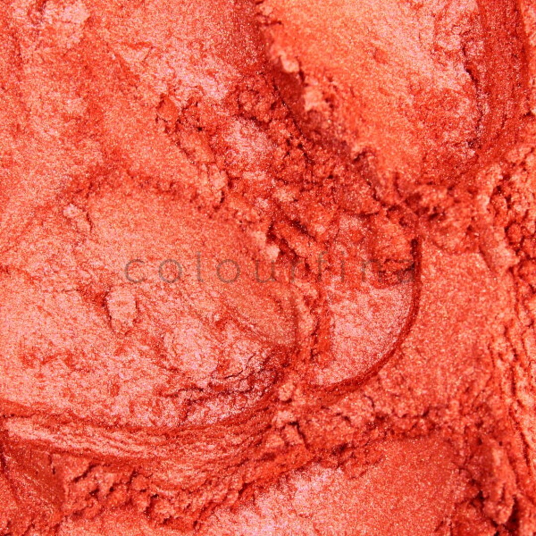 Dark Orange Mica Powder - Etsy