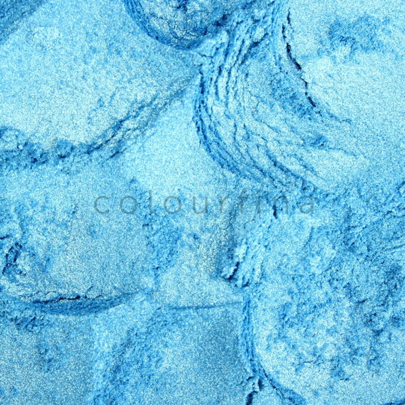 Sky Blue Mica Powder - Etsy UK