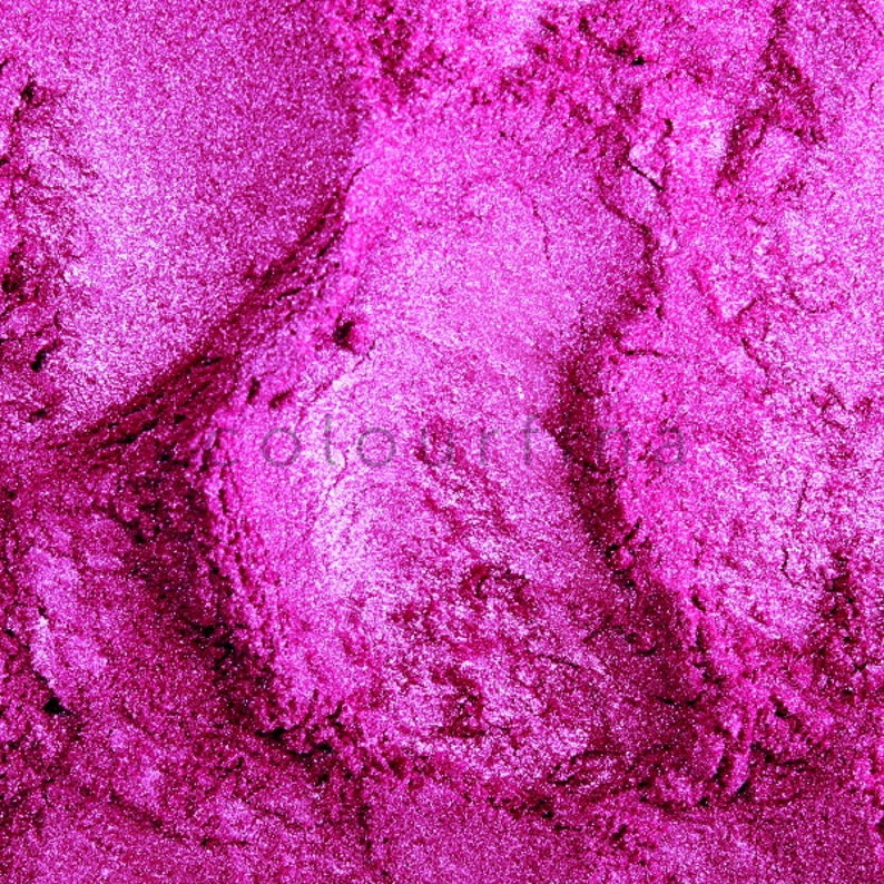 Super Hot Pink Mica Powder - Cold Processed Soap Making, Nail Art and ...