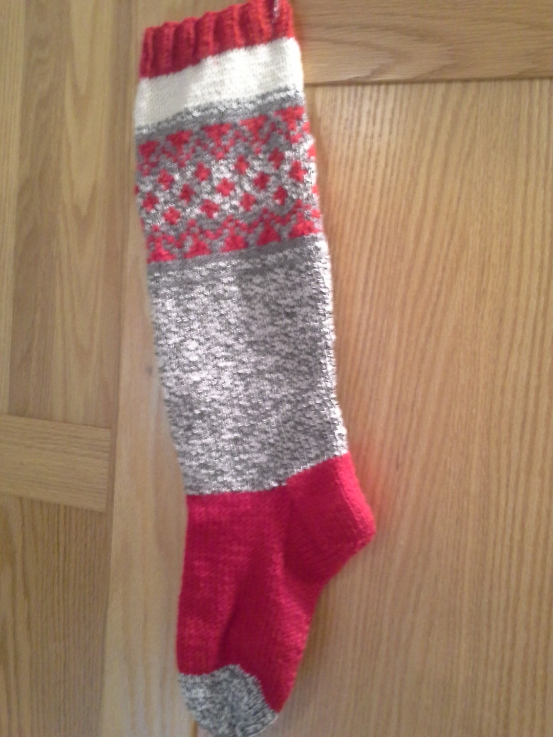 Personalized Hand Knit Ragg Yarn Christmas Stocking - Etsy