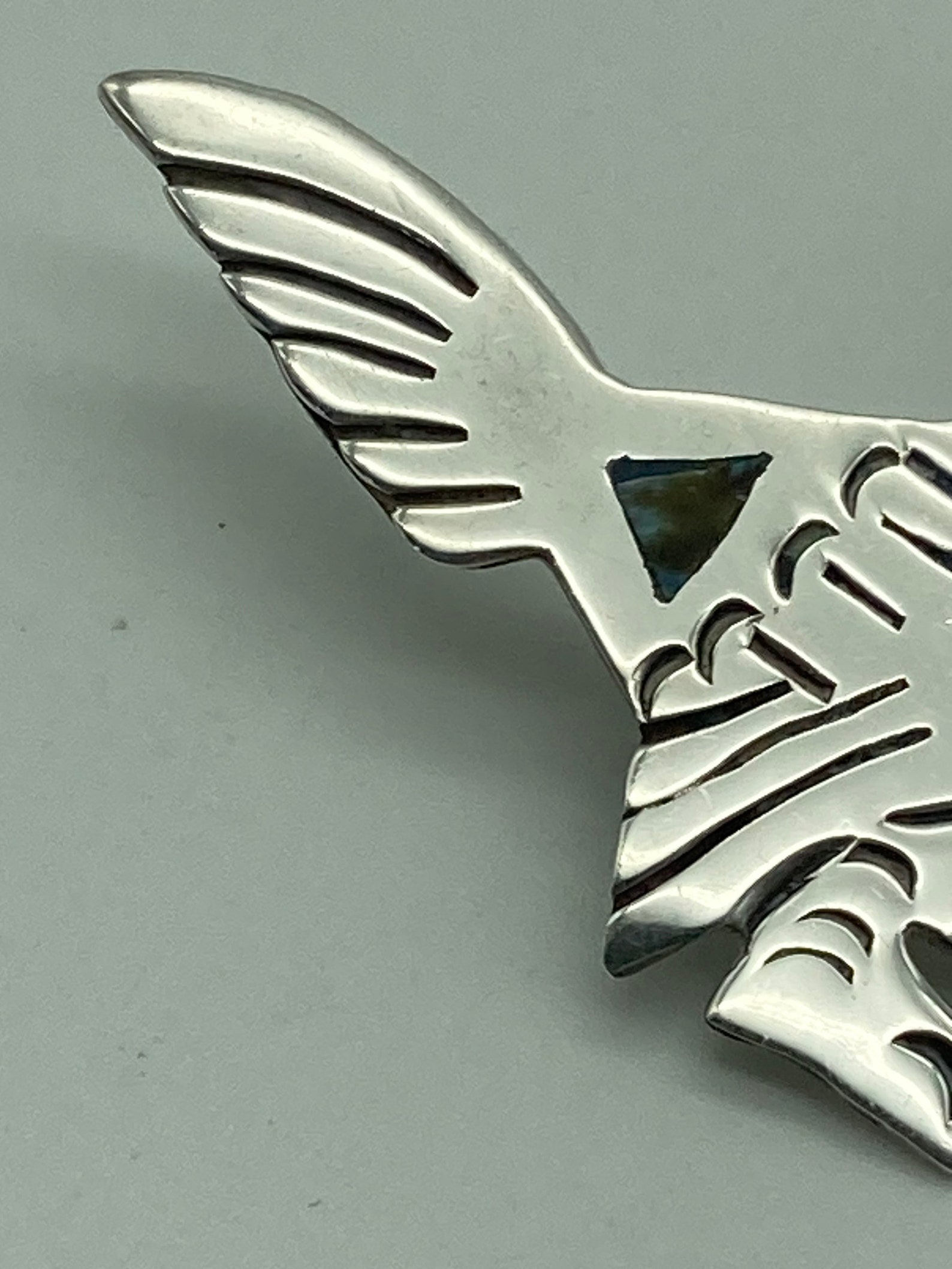Vintage Sterling Silver Parrot Pin With Mother of Pearl Inlays - Etsy