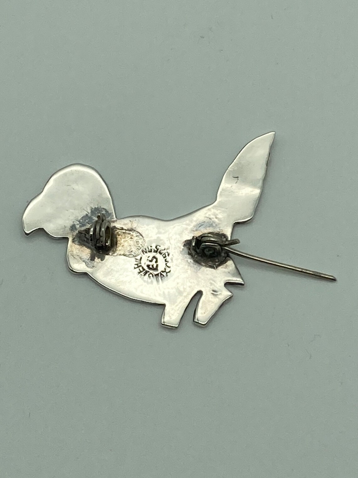 Vintage Sterling Silver Parrot Pin With Mother of Pearl Inlays - Etsy
