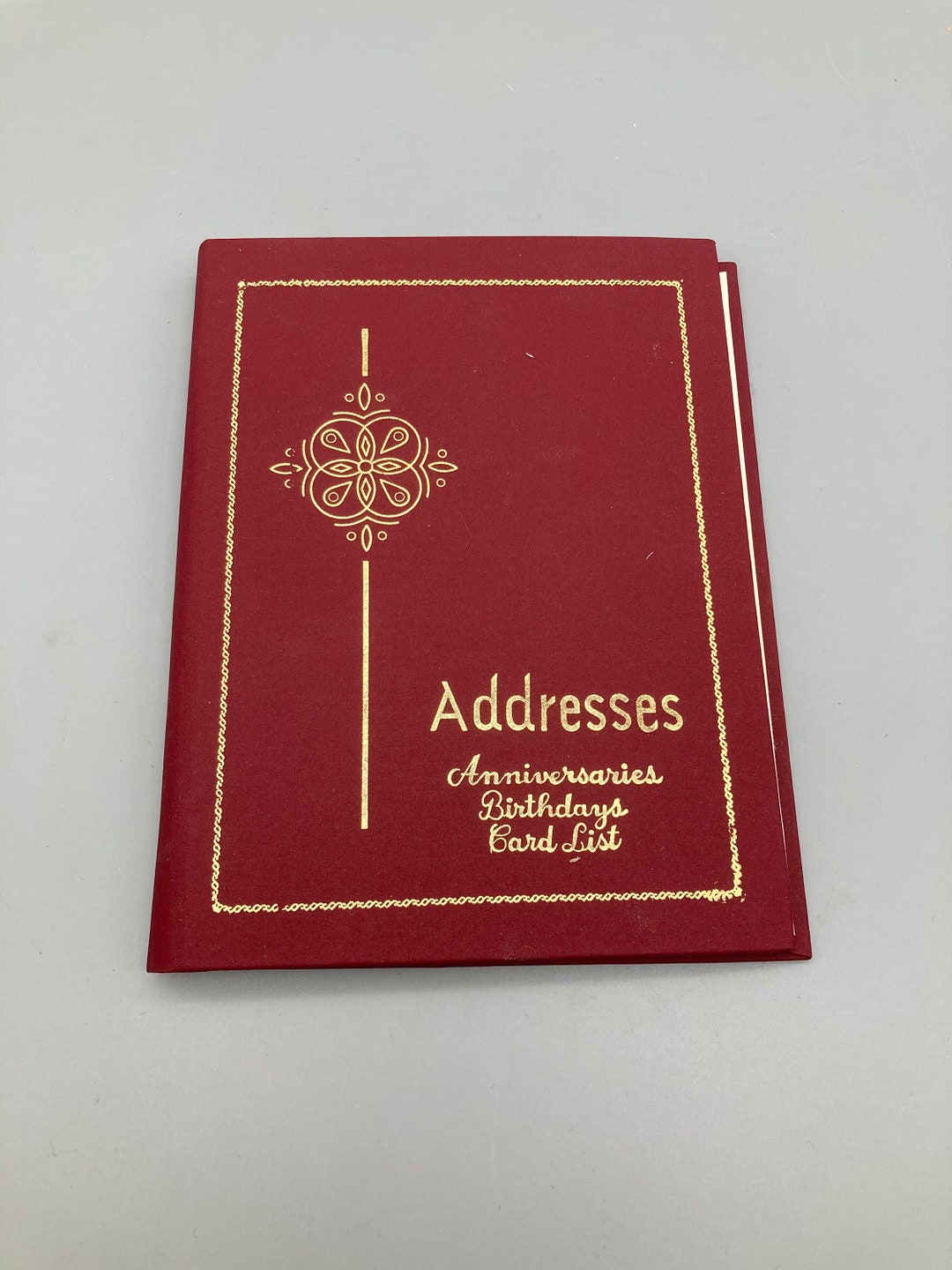 Vintage Address Book, Birthdays and Anniversaries, Christmas Card List ...