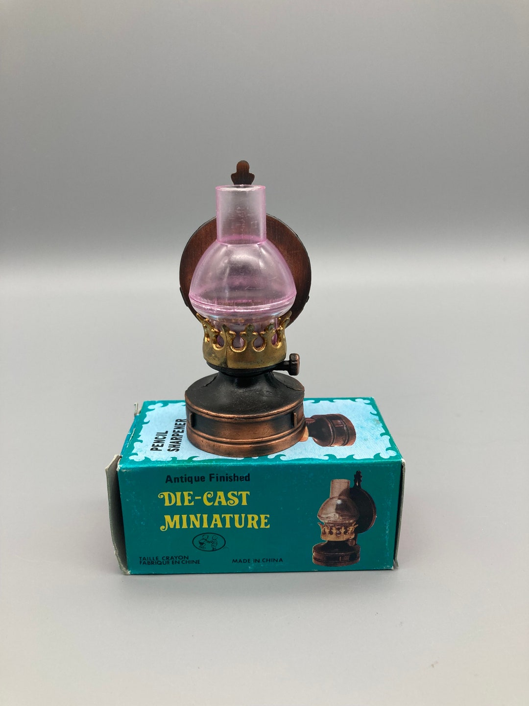 Vintage Pencil Sharpener Miniature Lamp Die-cast Metal With - Etsy