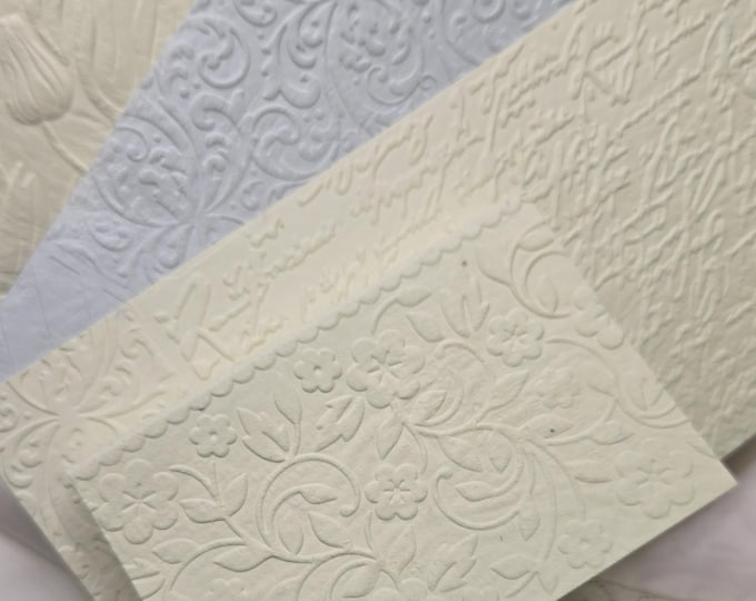 Handmade Paper, Embossed Paper, Textured Paper, Paper Making - Etsy