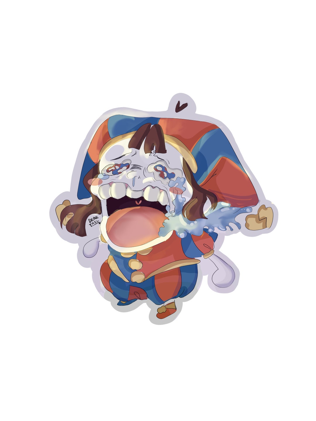 Crying Chopper Meme Pomni the Amazing Digital Circus Holographic ...