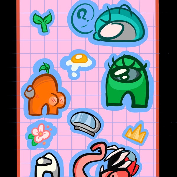 Among Us Sticker - Etsy