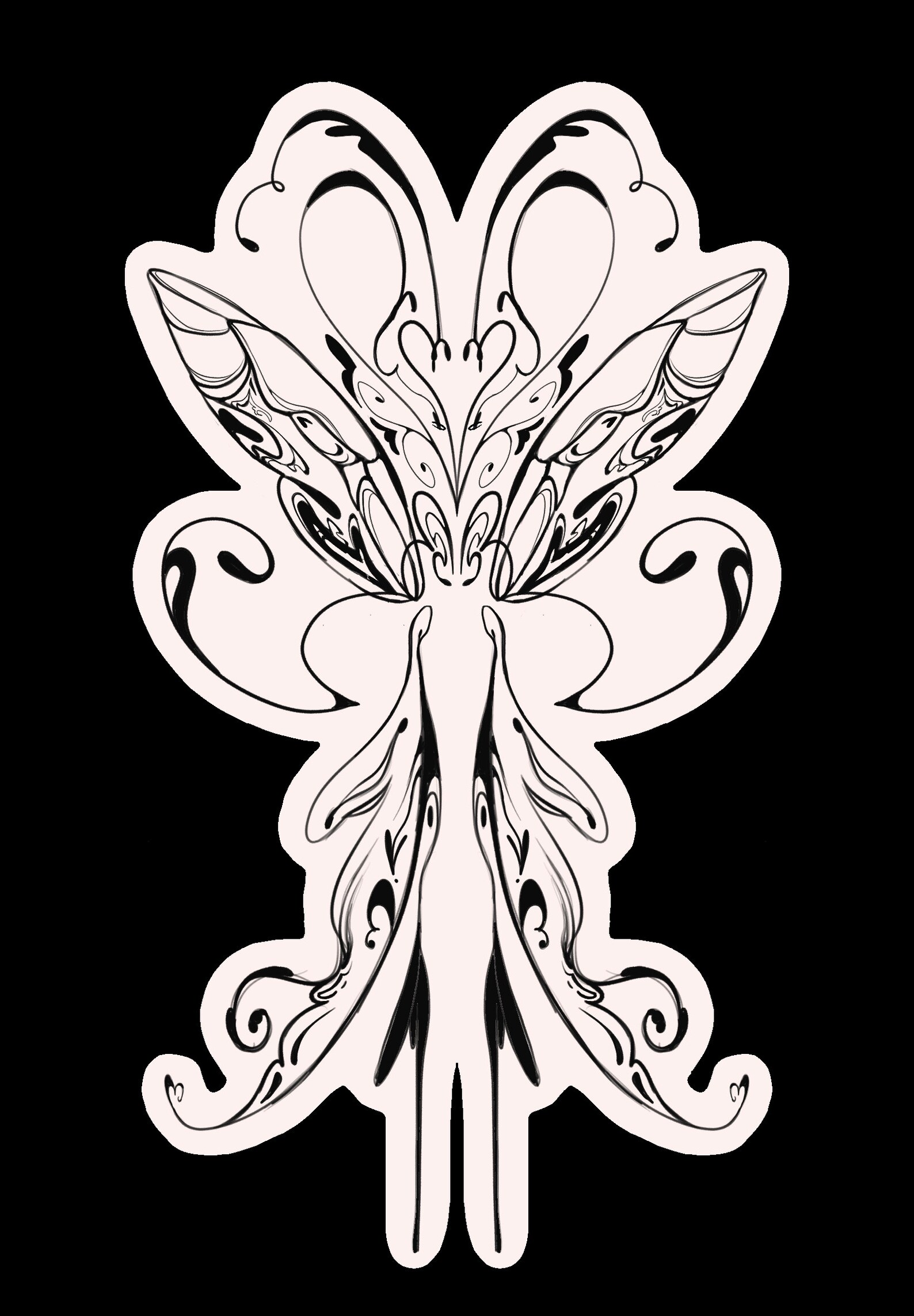 Butterfly Tattoo Holographic Sticker - Etsy