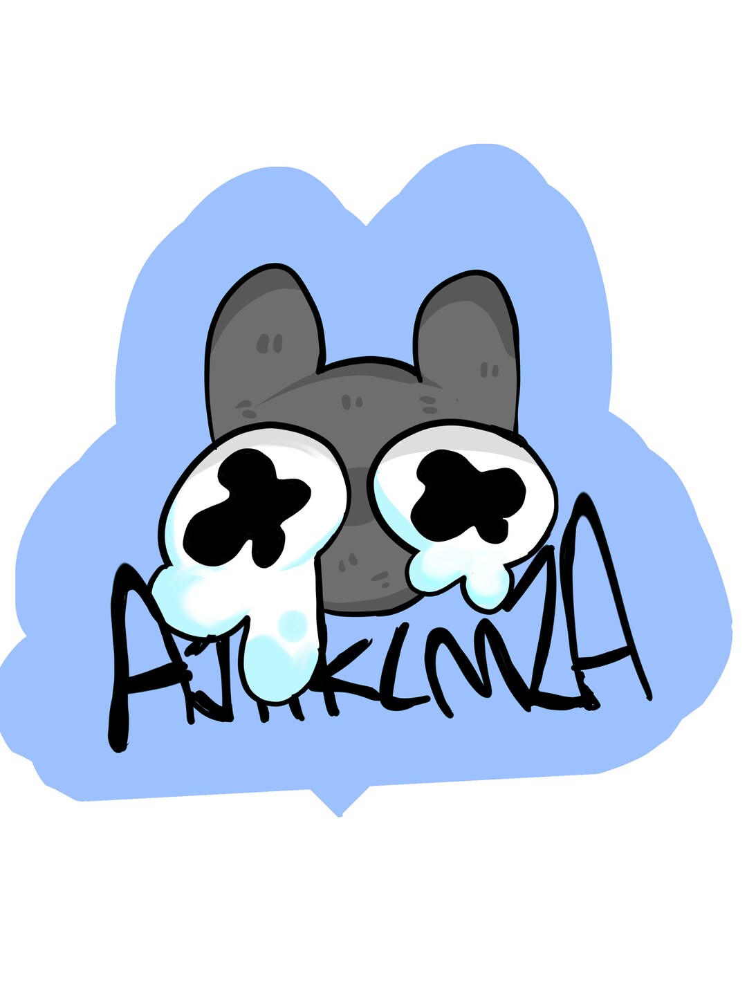 Flustered Bunny Holographic Sticker - Etsy