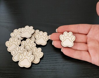 Paw print ornament | Etsy