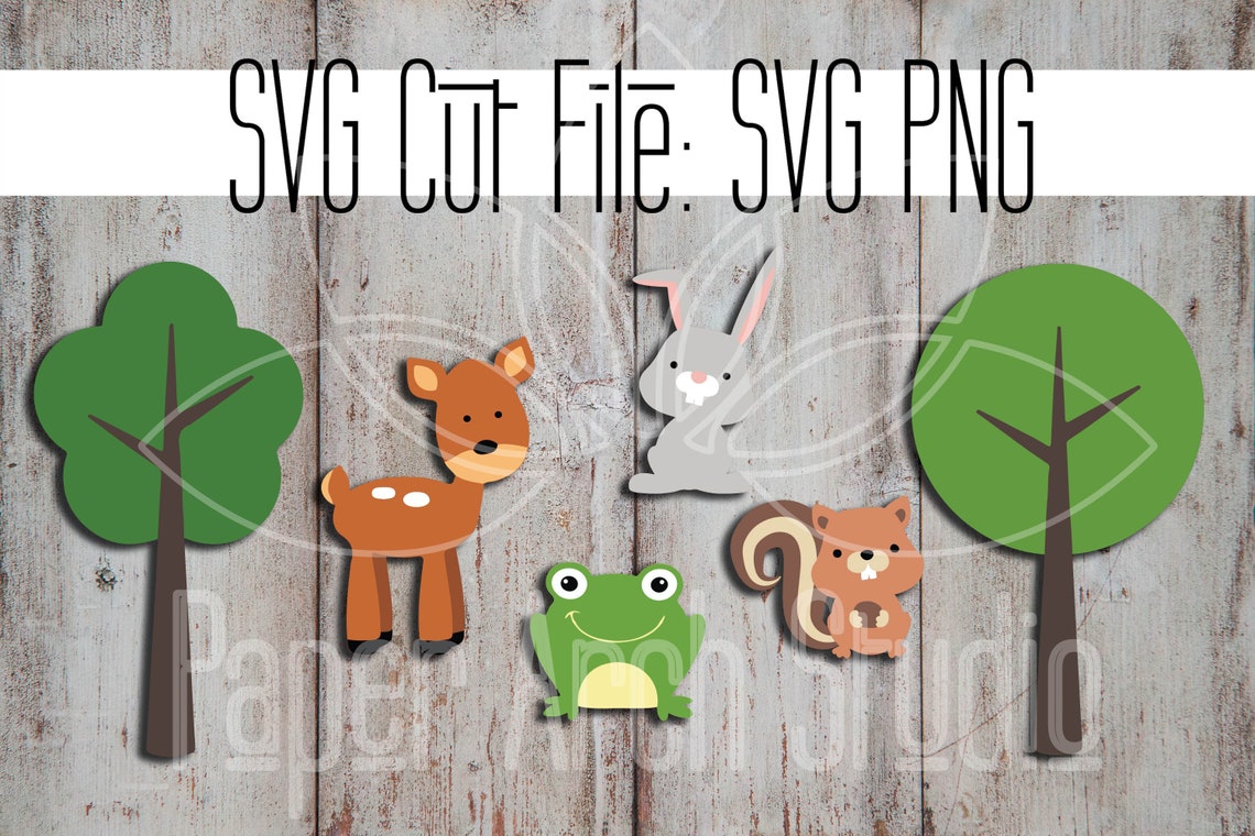 Woodland Animals Part II SVG/PNG File - Etsy