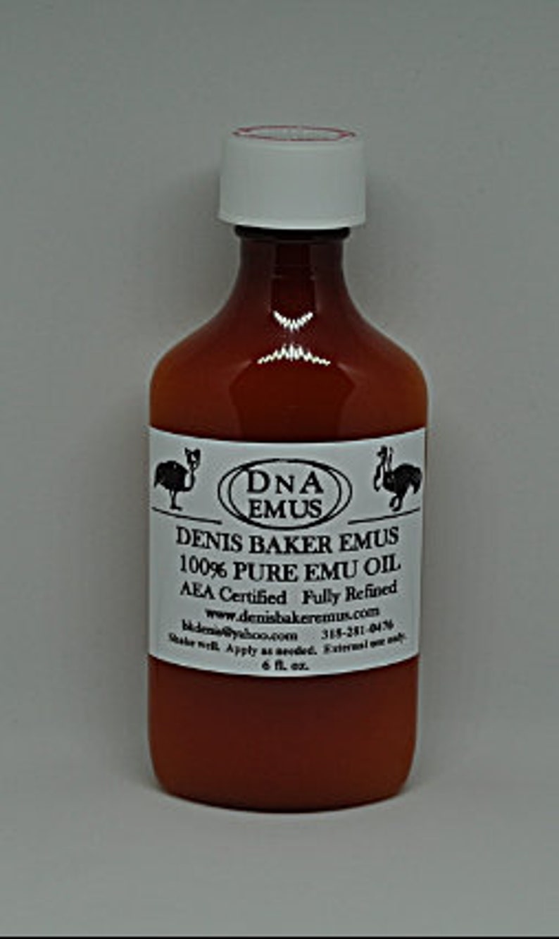 AEA Certified Fully Refined Pure Emu Oil 6 Oz. Bottle Good for A Wide ...
