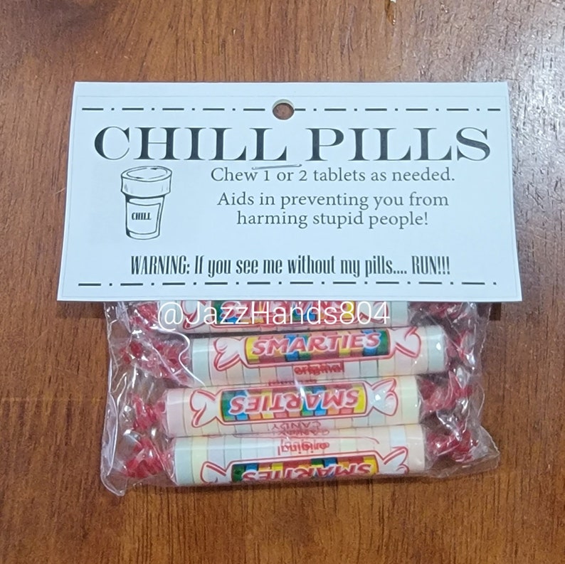 Chill Pill Pack Stocking Stuffer Funny Gag Gift Unique Funny Gift - Etsy
