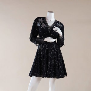 Fabrice Simon 1980s Silk Dress With Elaborate Beading - Fabrice New ...