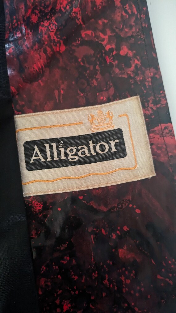 1970s Alligator brand PVC raincoat in red and black o… - Gem