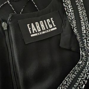 Fabrice Simon 1980s Silk Dress With Elaborate Beading - Fabrice New ...