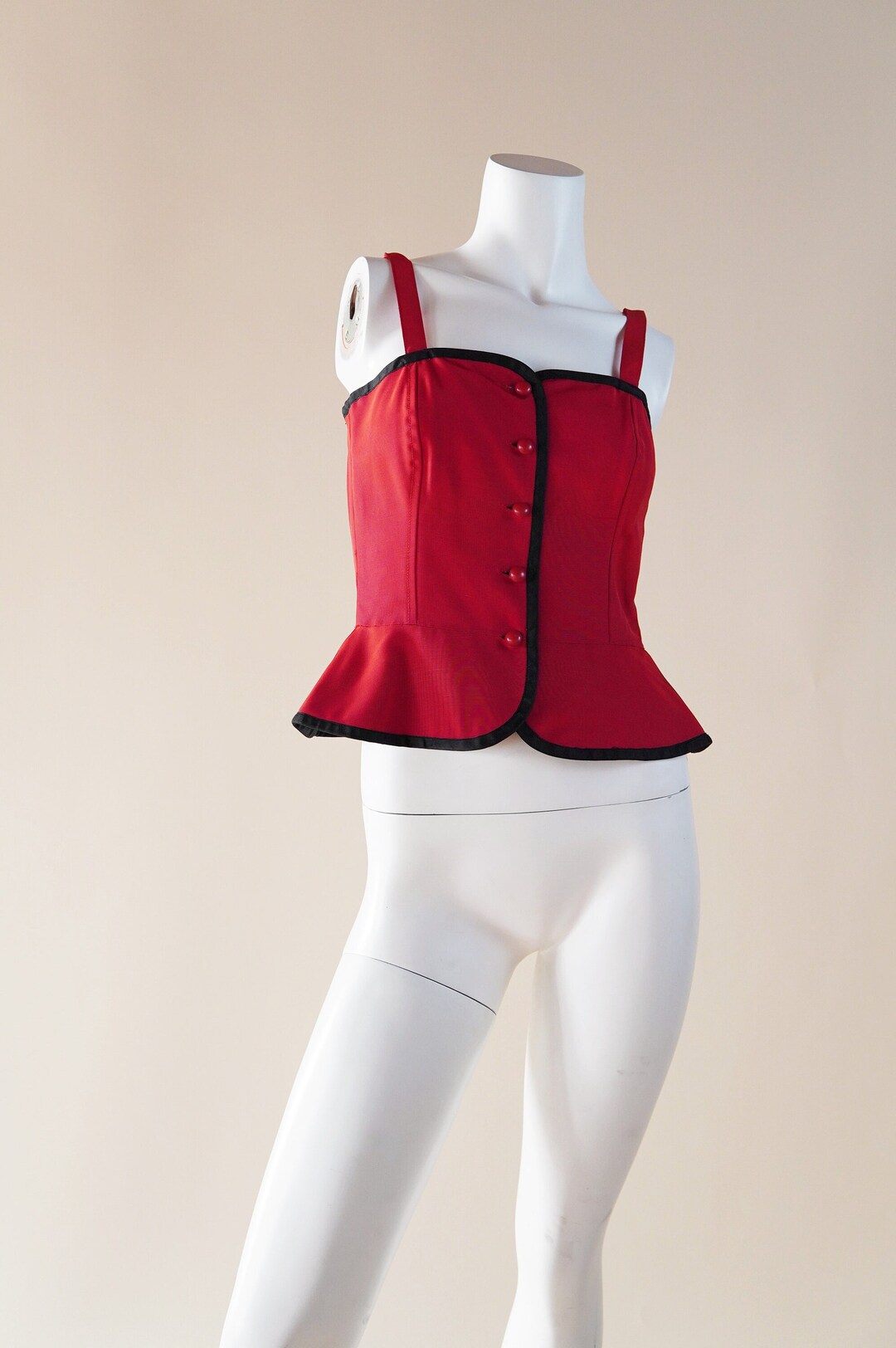 Documented S/S 1980 Yves Saint Laurent Rive Gauche Bustier Top - Etsy