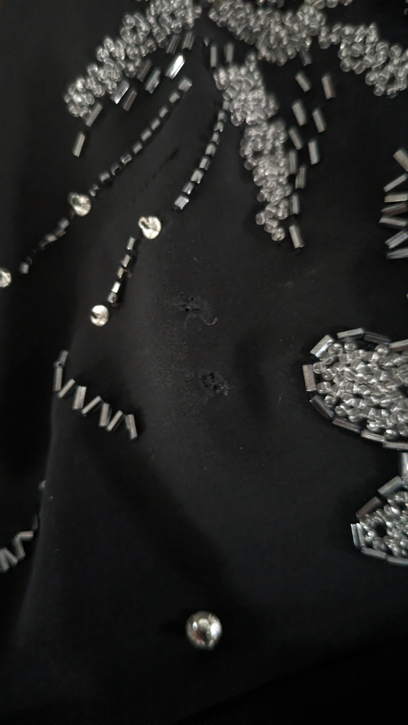 Fabrice Simon 1980s Silk Dress With Elaborate Beading - Fabrice New ...