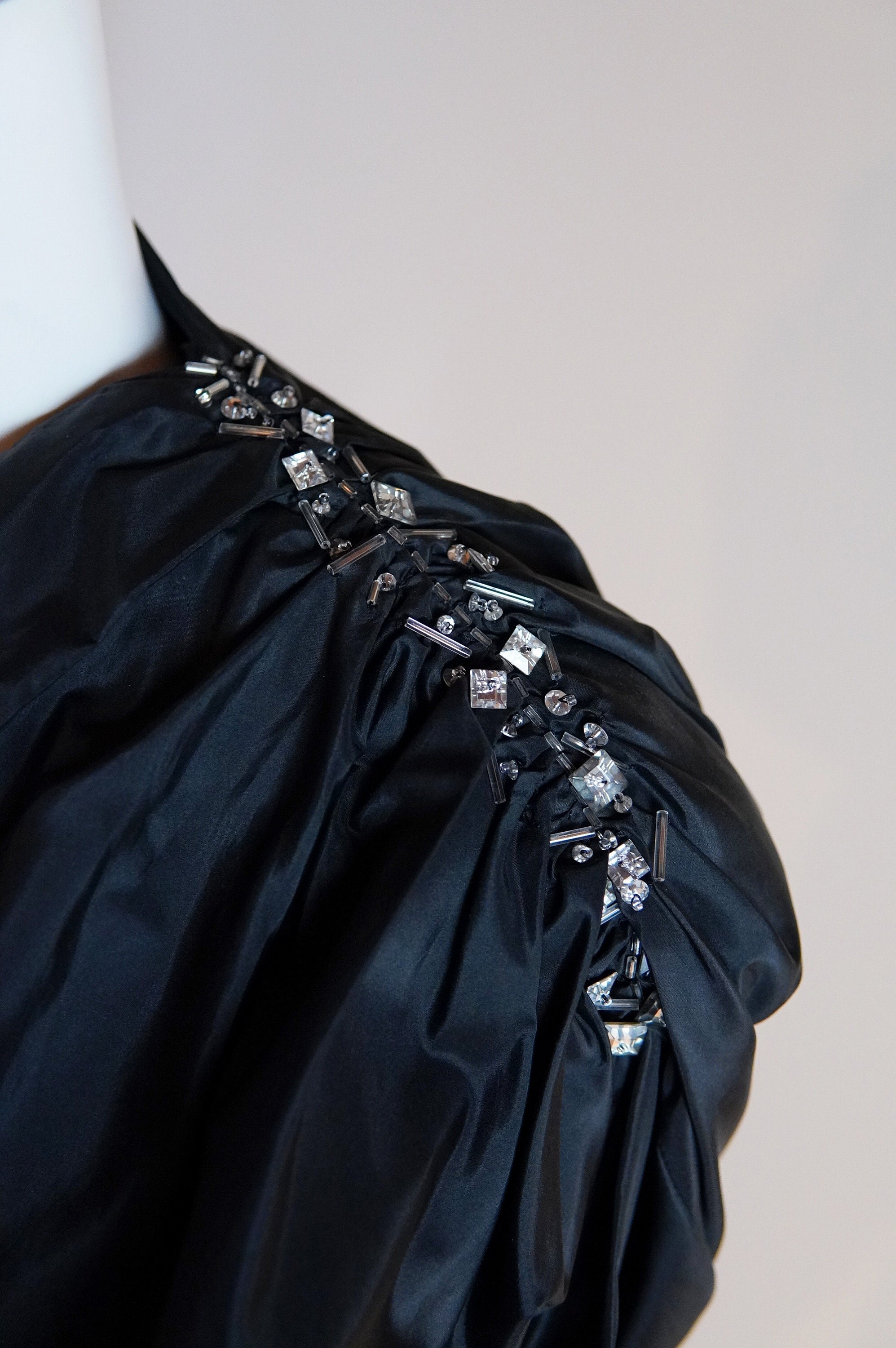 1980s Fabrice Simon Silk Shrug With Beaded Shoulder - Vintage Designer ...