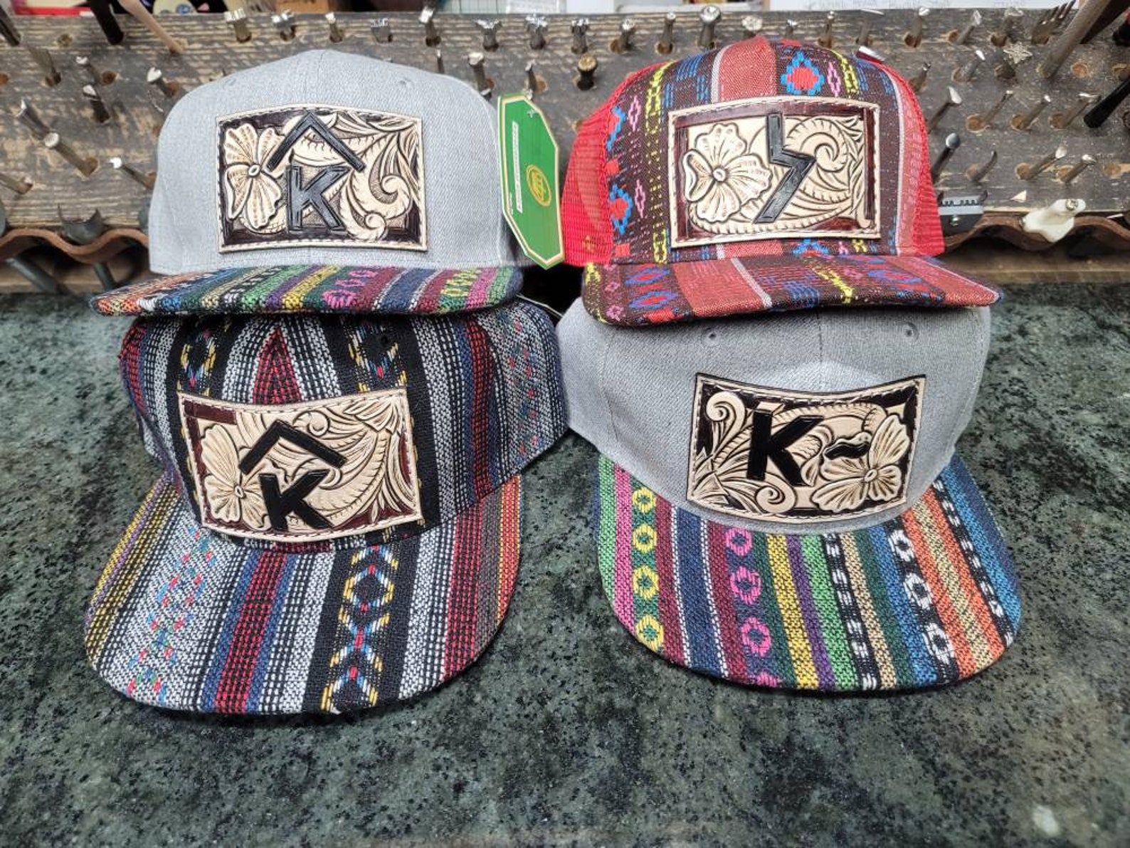 Custom Leather Patch Snap Back Ball Caps With Logo or Brand | Etsy