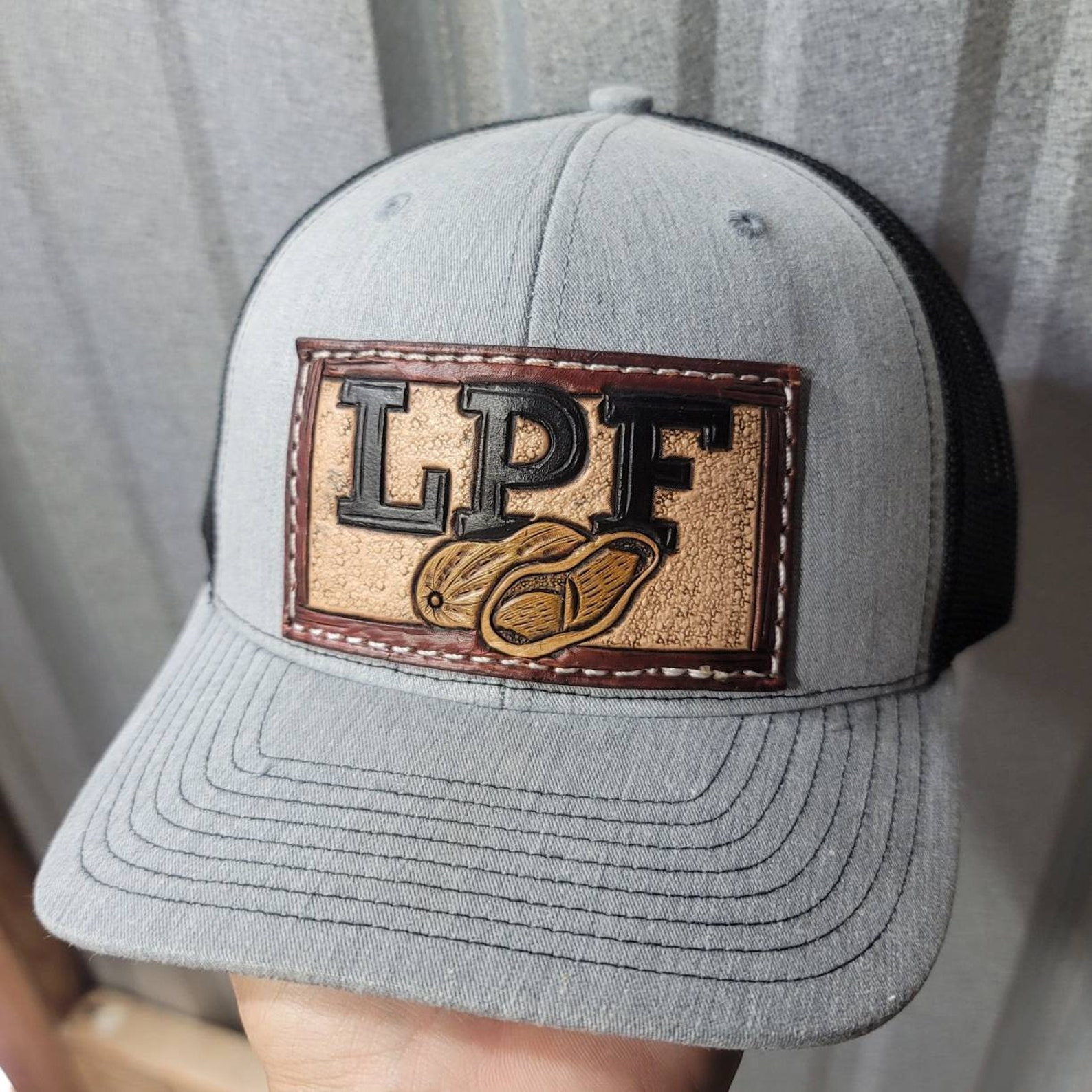 Custom Leather Patch Snap Back Ball Caps With Logo or Brand | Etsy