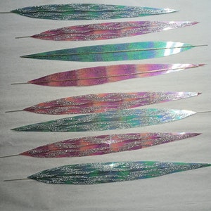Iridescent Glitter FEATHER - Etsy
